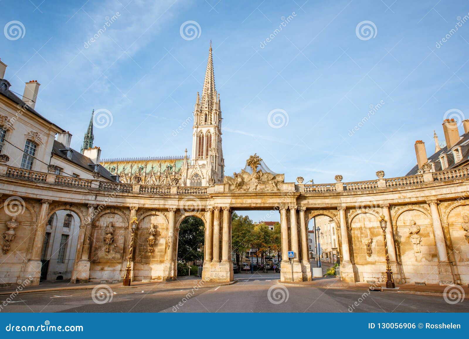 Kathedrale in Nancy-Stadt, Frankreich Stockfoto - Bild von architektur ...