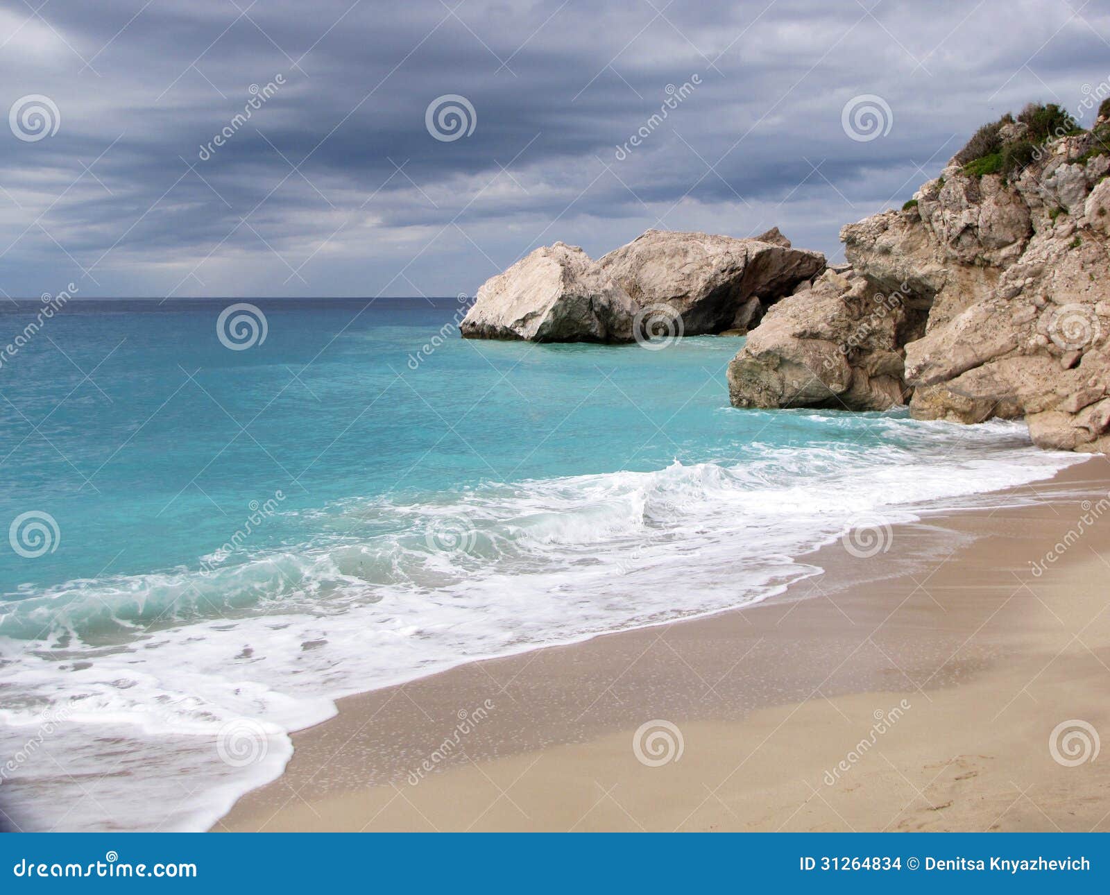 Kathisma beach - Lefkada stock photo. Image of summer - 31264834