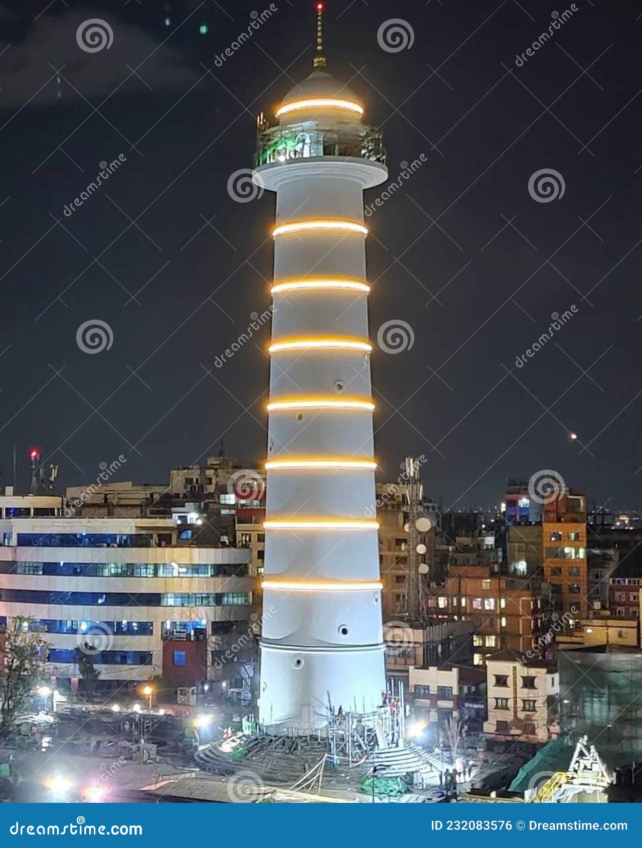 Kathmandu Dharahara Nepal stock photo. Image of nepal - 232083576