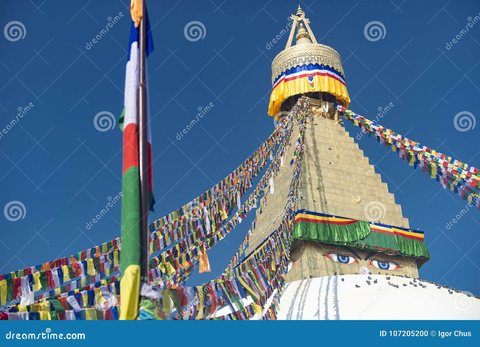 Kathmandu, Great Stupa, Nepal, Buddhist Shrine December 2017 Stock ...