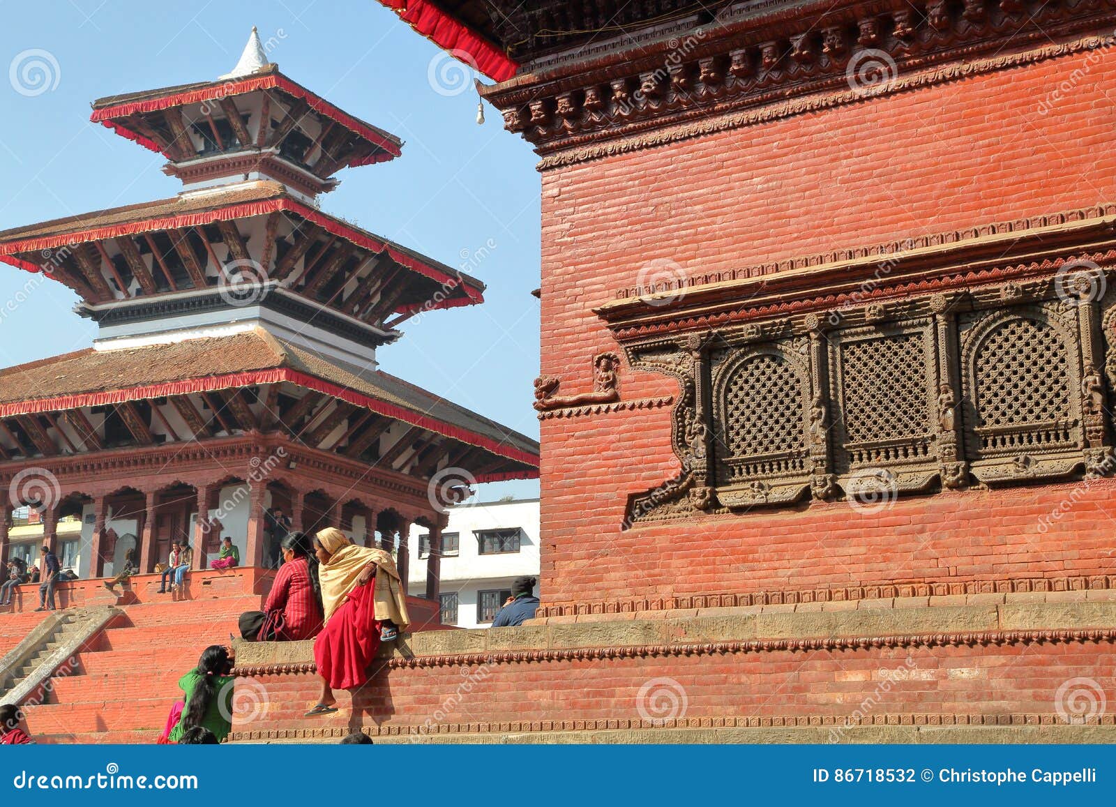KATHMANDU, NEPAL - JANUARY 15, 2015: Temples at Durbar Square Editorial ...