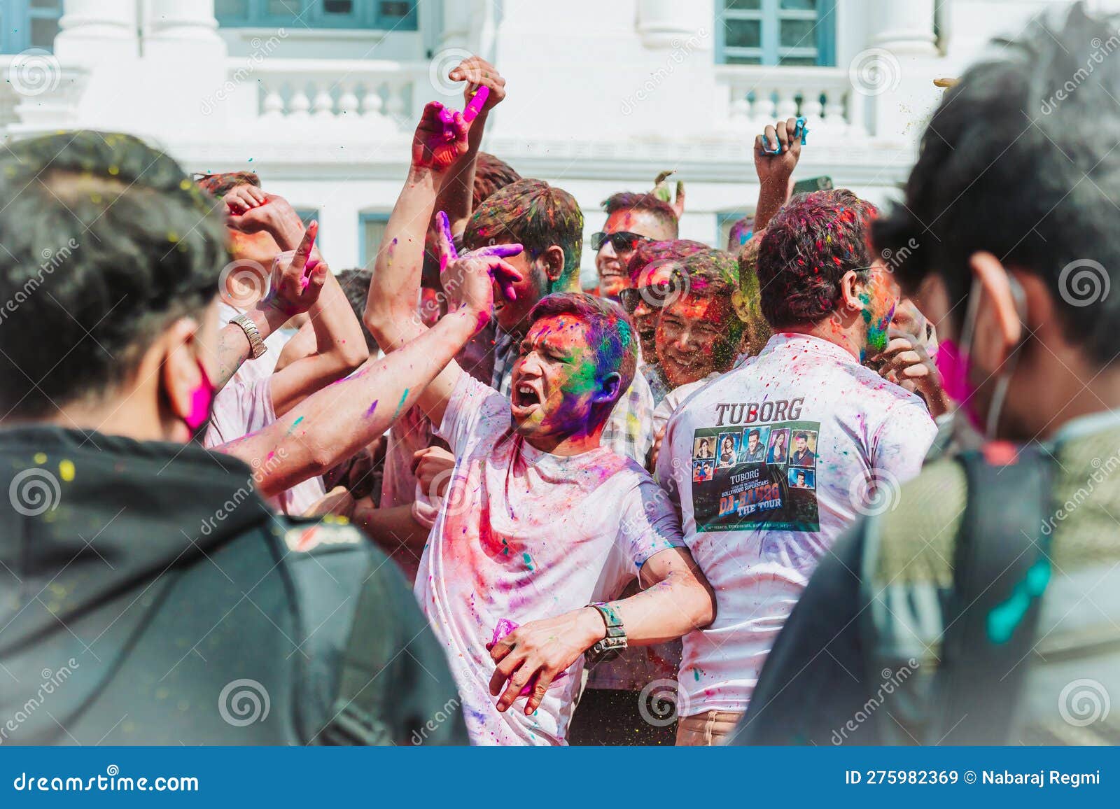 Holi Festival Happy Holi Celebration In Nepal Editorial Stock Image