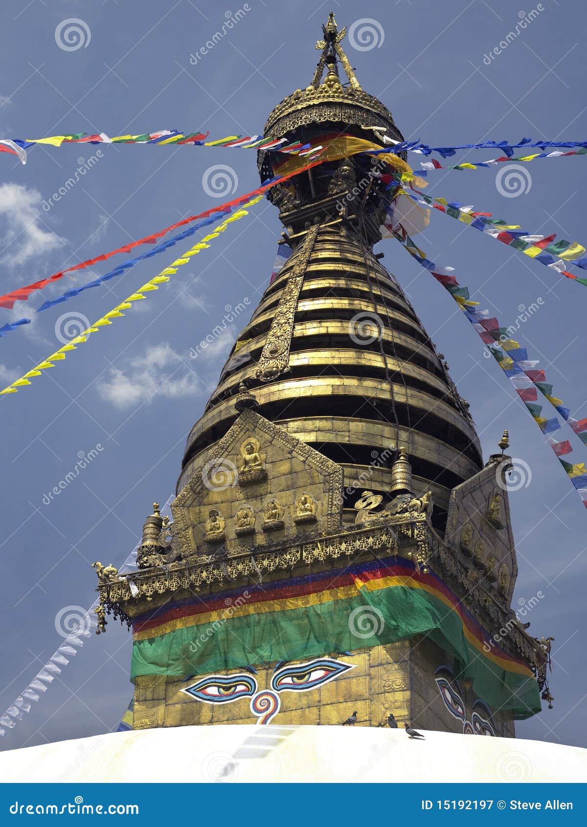 Kathmandu - Swayambhunath Stupa - Nepal Stock Image - Image of nepal ...
