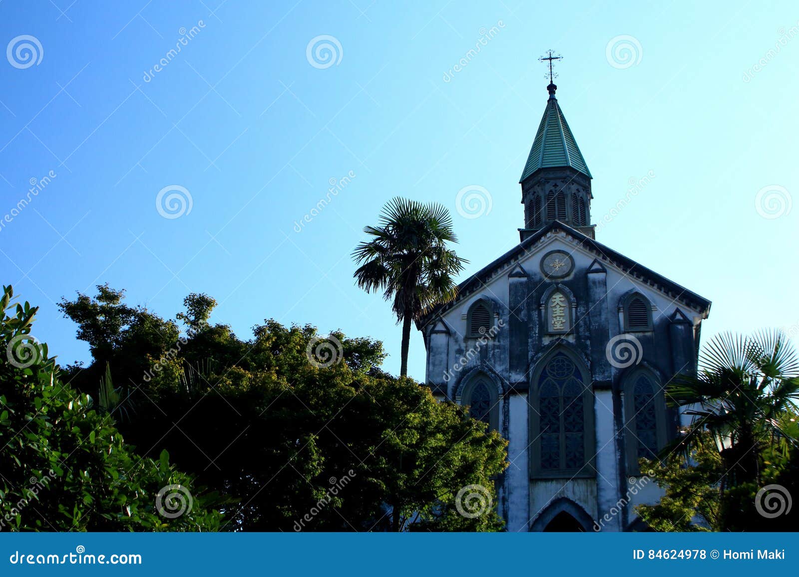 Katholische Kirche Oura in Nagasaki Stockfoto - Bild von christ, schatz ...