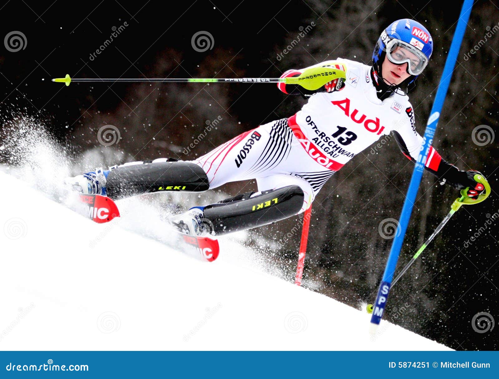 Kathrin Zettel Autriche photo éditorial. Image du slalom - 5874251