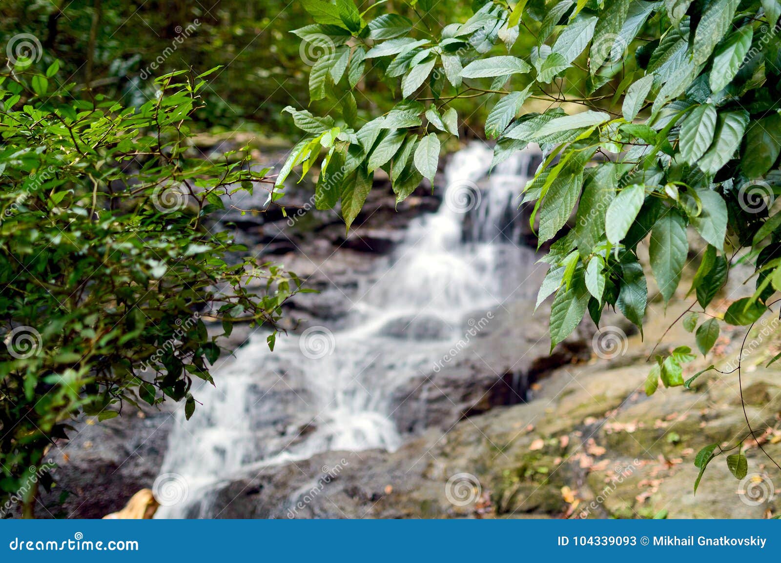 Kathu Waterfall on Phuket Island in Thailand Stock Image - Image of ...