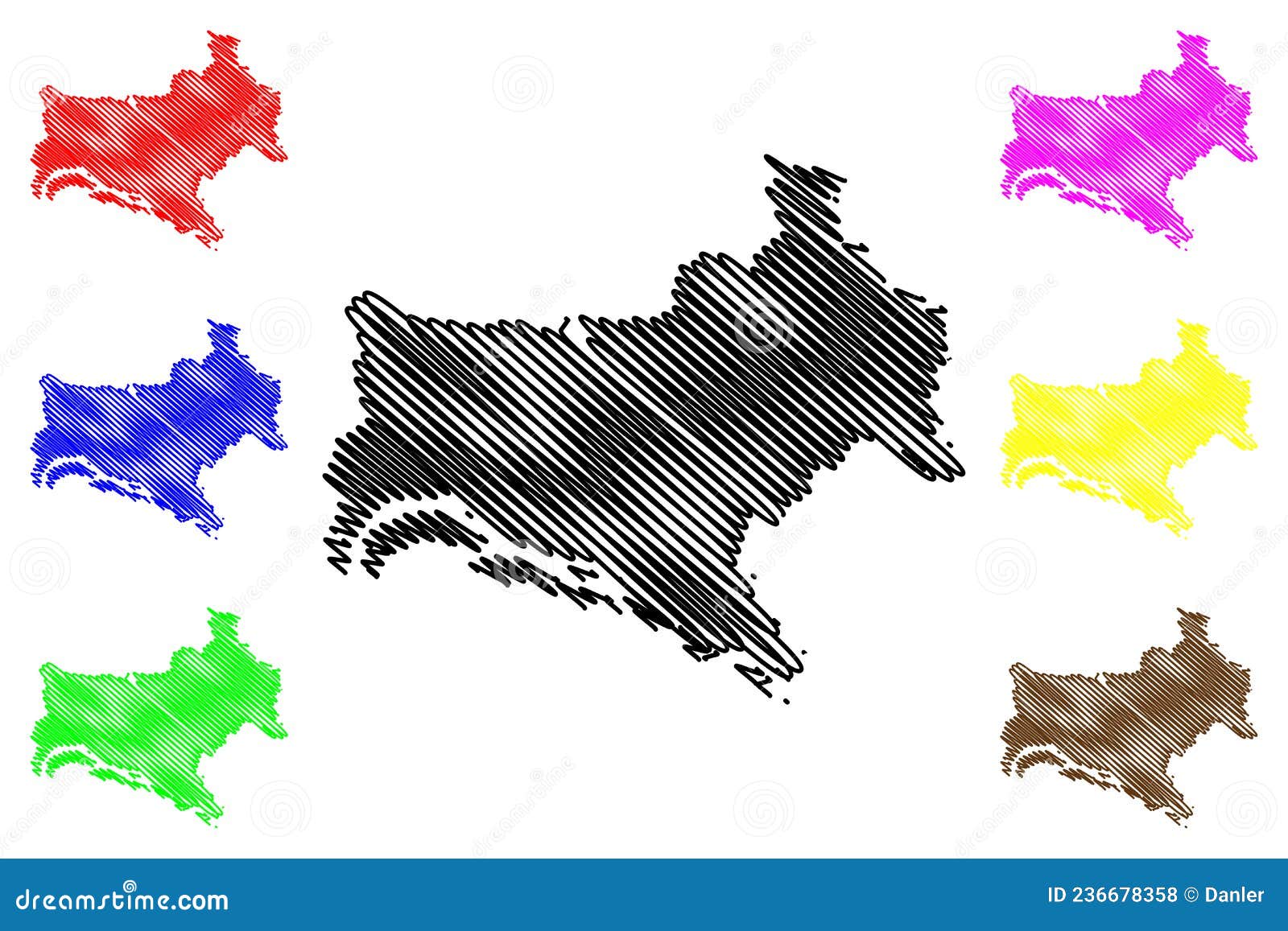 Katihar District Bihar State, Purnia Division, Republic of India Map ...