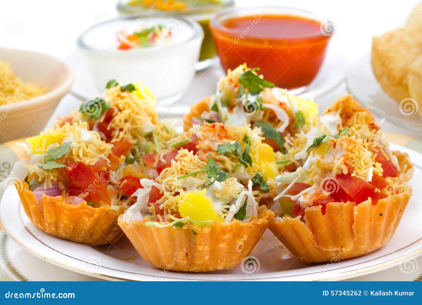 Katori Chaat 库存照片. 图片 包括有 辣味, 制动手, 自创, 快餐, 美味, 饺子, 健康 - 57345262