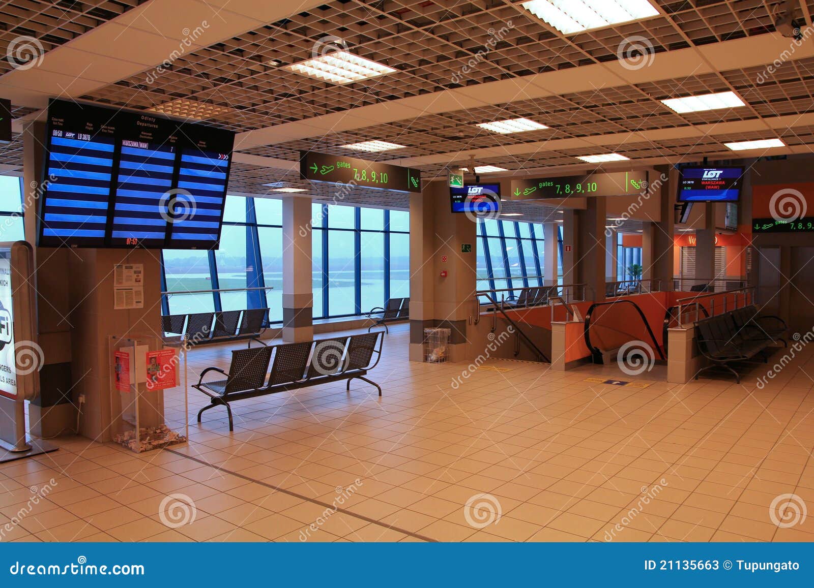 Katowice airport editorial stock photo. Image of indoor - 21135663