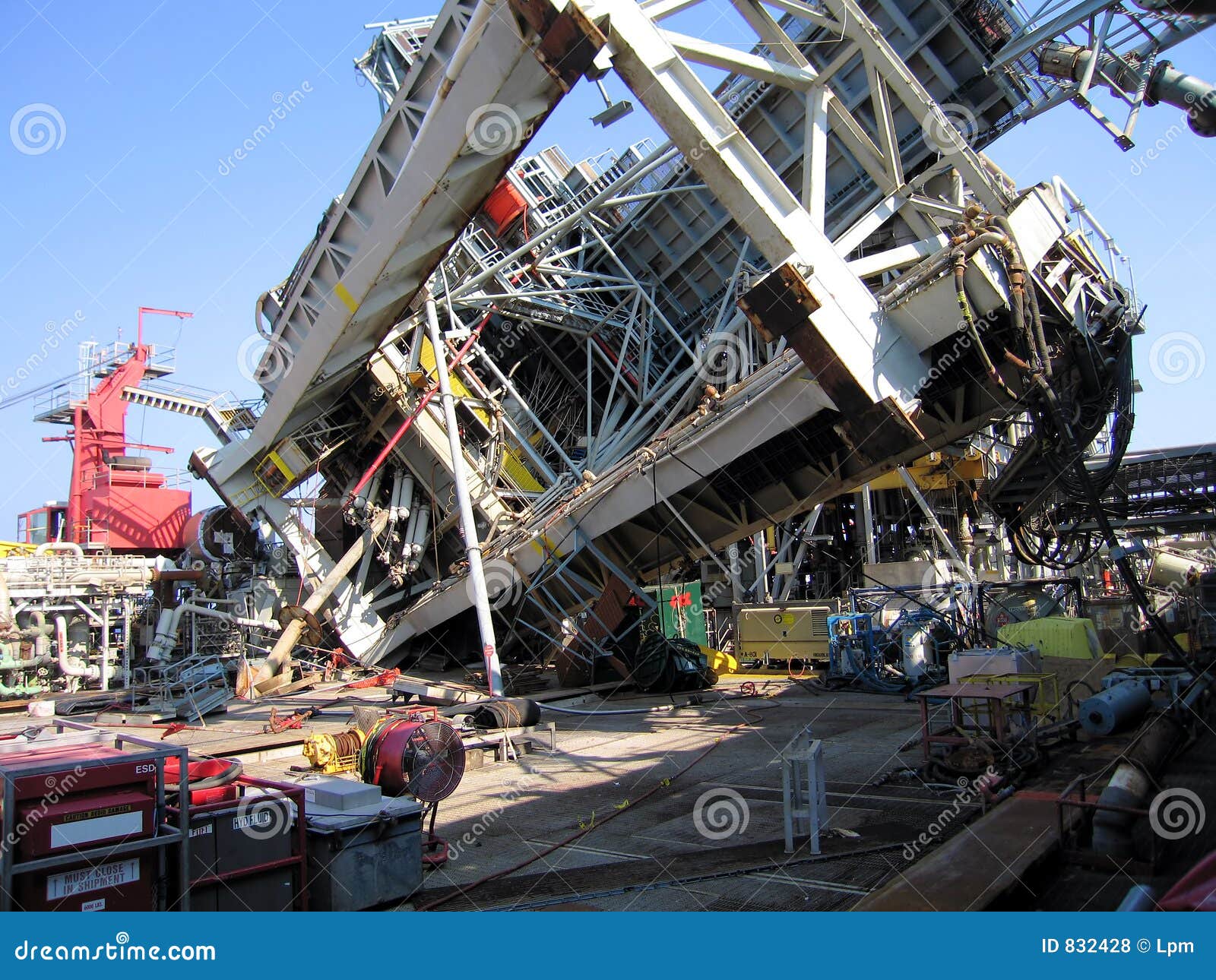 Katrina Damage Offshore stock photo. Image of legs, jack - 832428