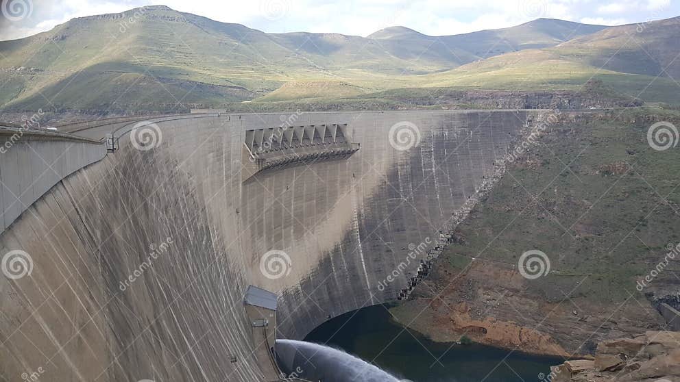 The Katse Dam in Lesotho stock photo. Image of katse - 204379788