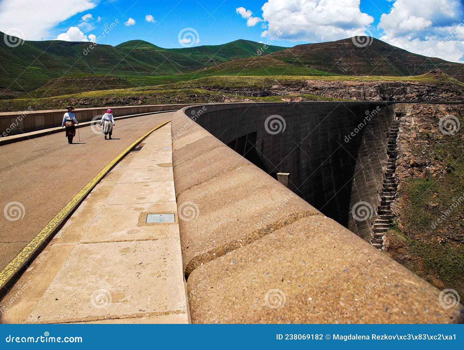 The Katse Dam in Lesotho is the Highlands Water Project in Africa ...