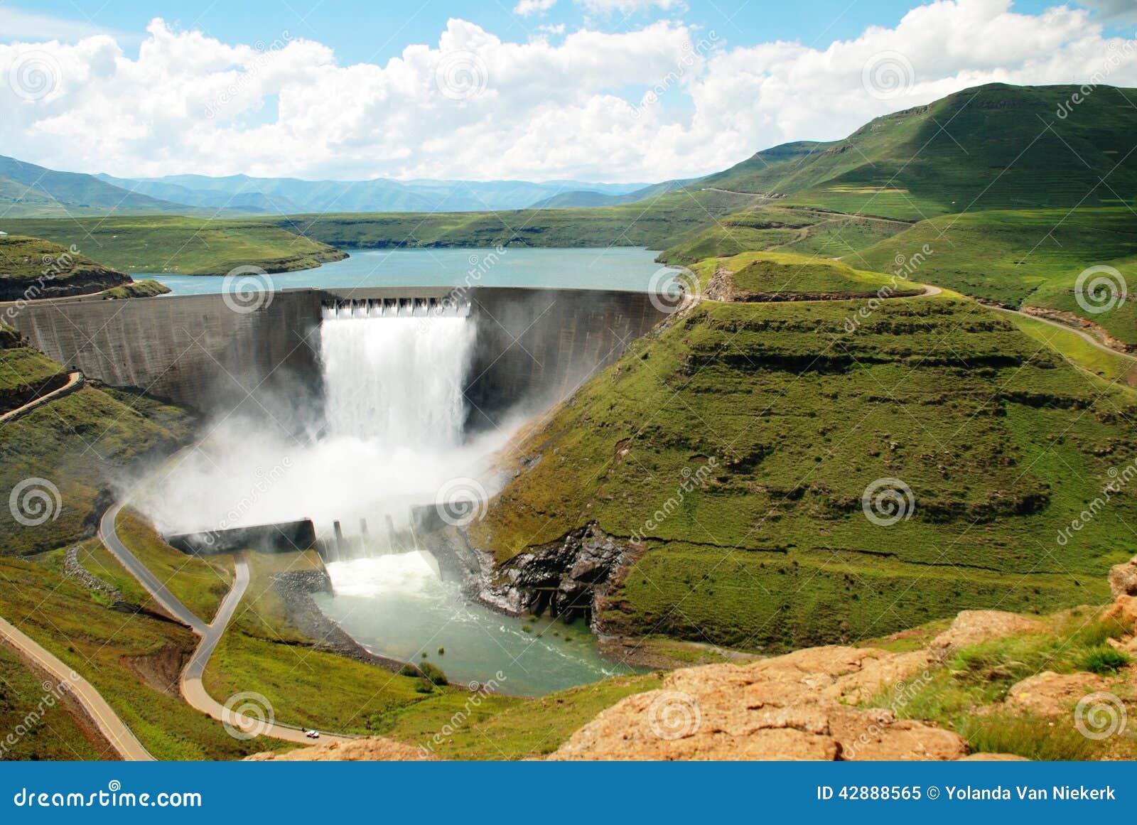 Katse Dam stock image. Image of gates, environment, katse - 42888565