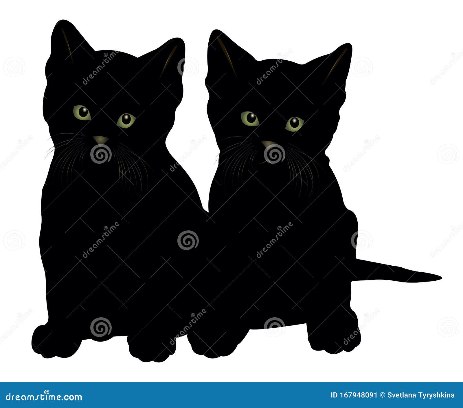 Katten vector illustratie. Illustration of achtergrond - 167948091