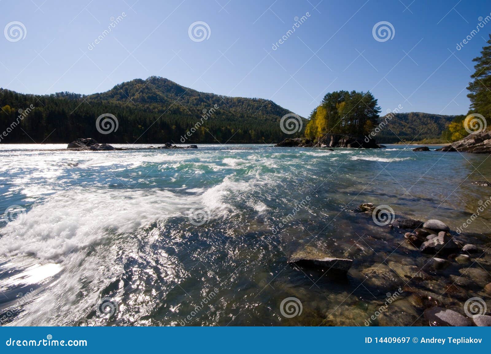 Katun river stock image. Image of altai, range, scenics - 14409697