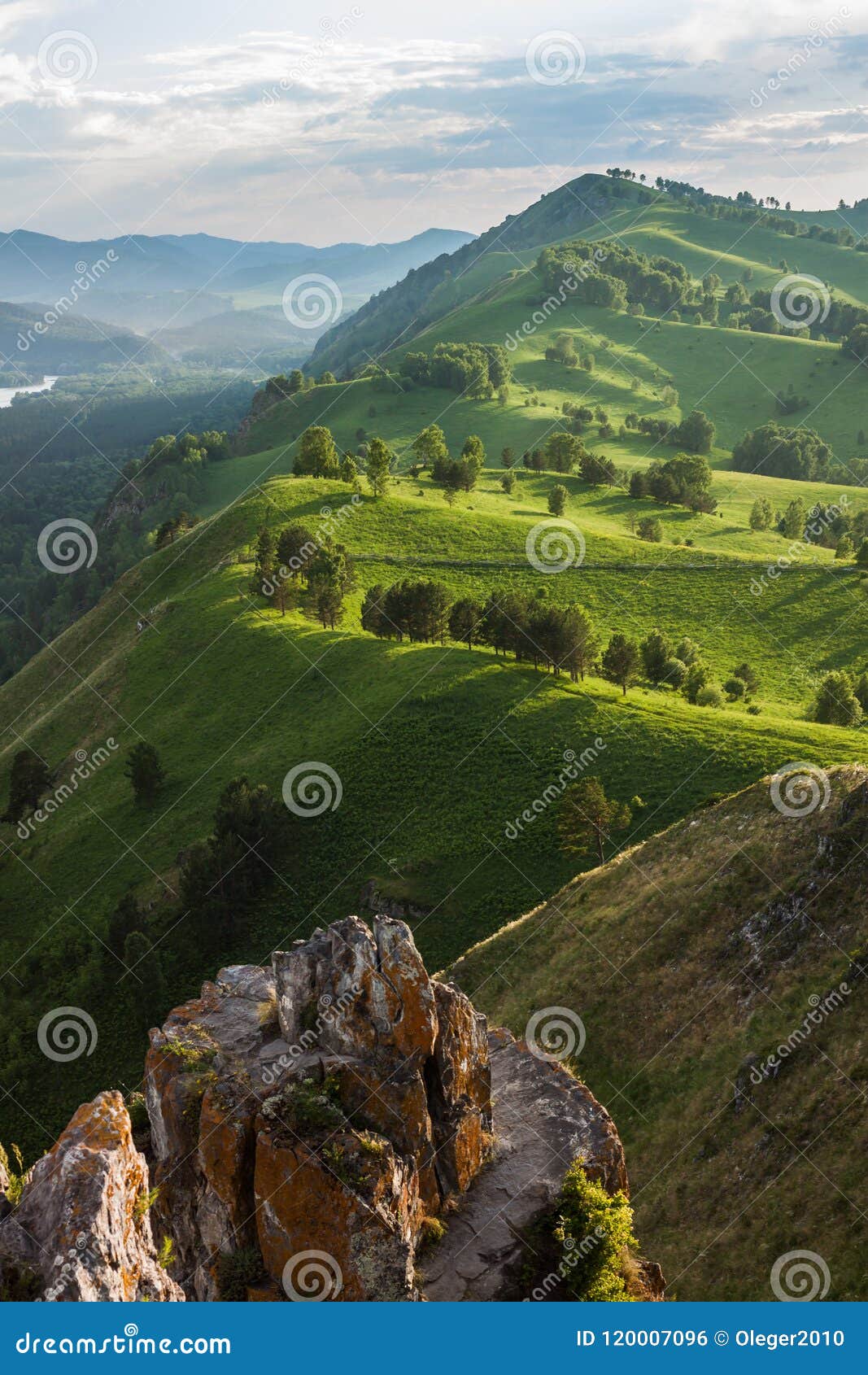 Katun River Valley stock photo. Image of russia, altai - 120007096