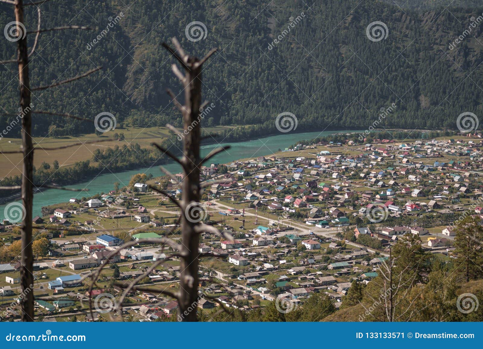 Katun top view stock image. Image of green, valley, outdoor - 133133571