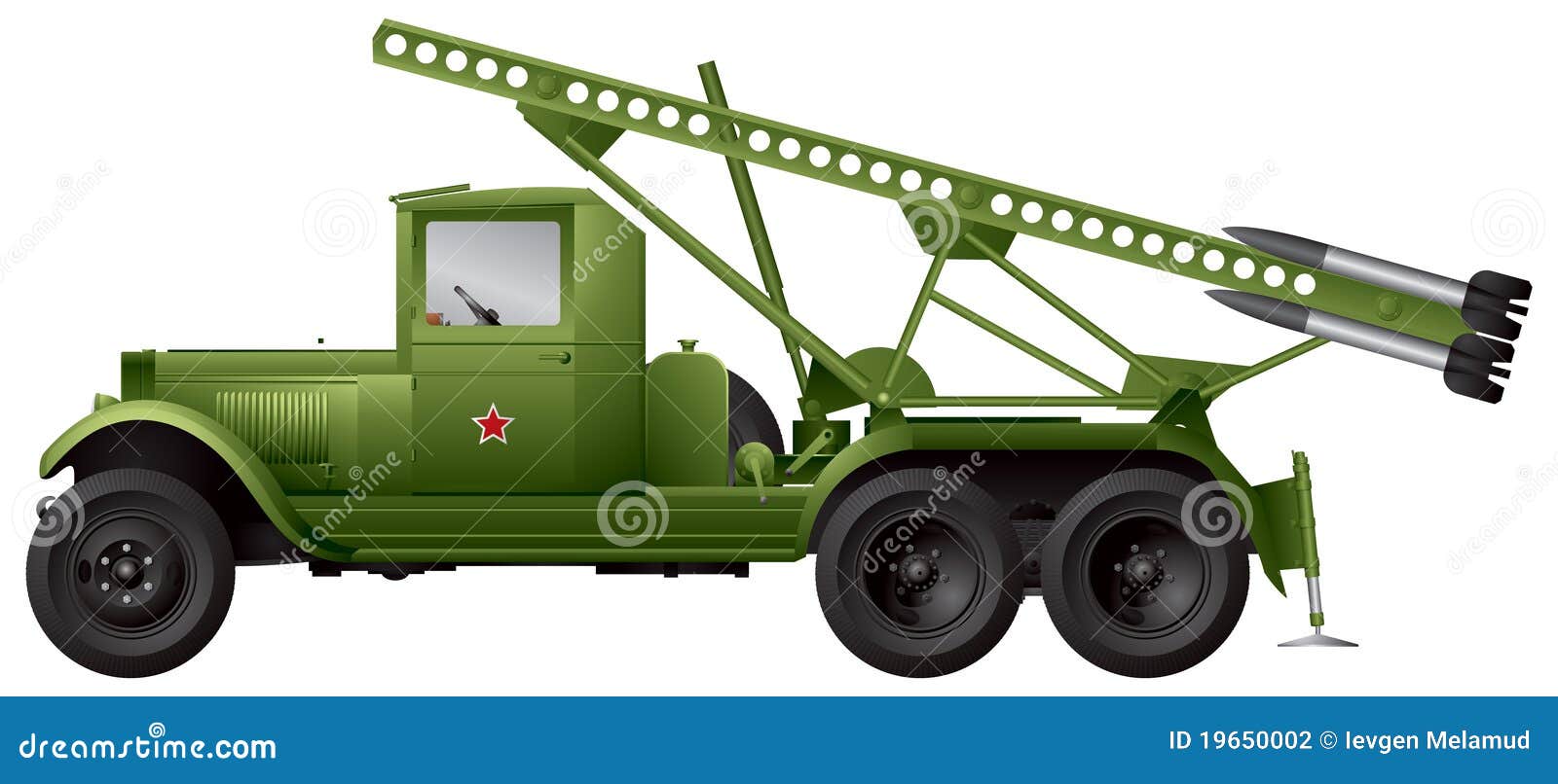 Soviet Rocket Launchers And Grenades For RPG-7 Vector Illustration ...