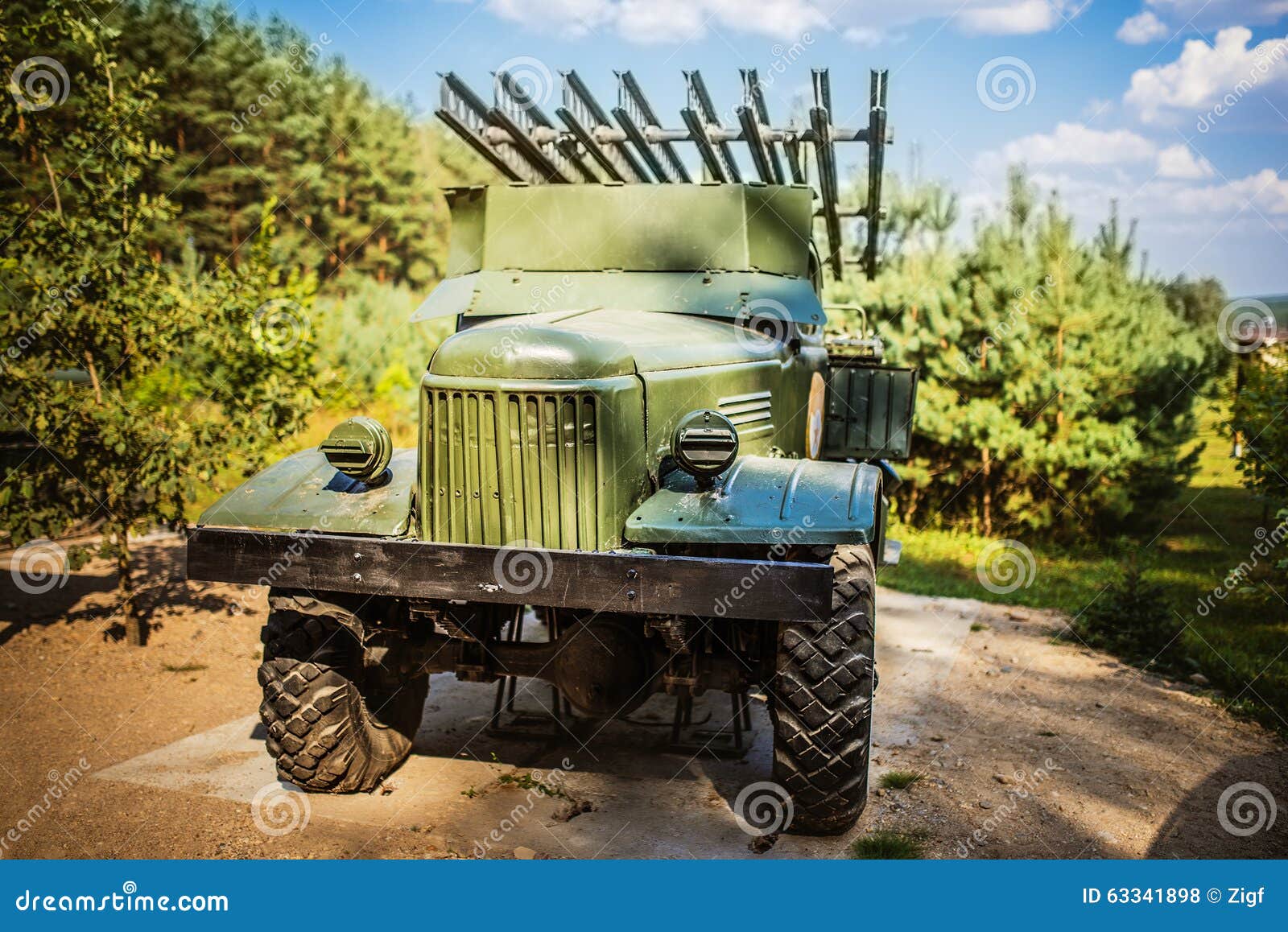 Katyusha multiple rocket editorial stock photo. Image of launch - 63341898