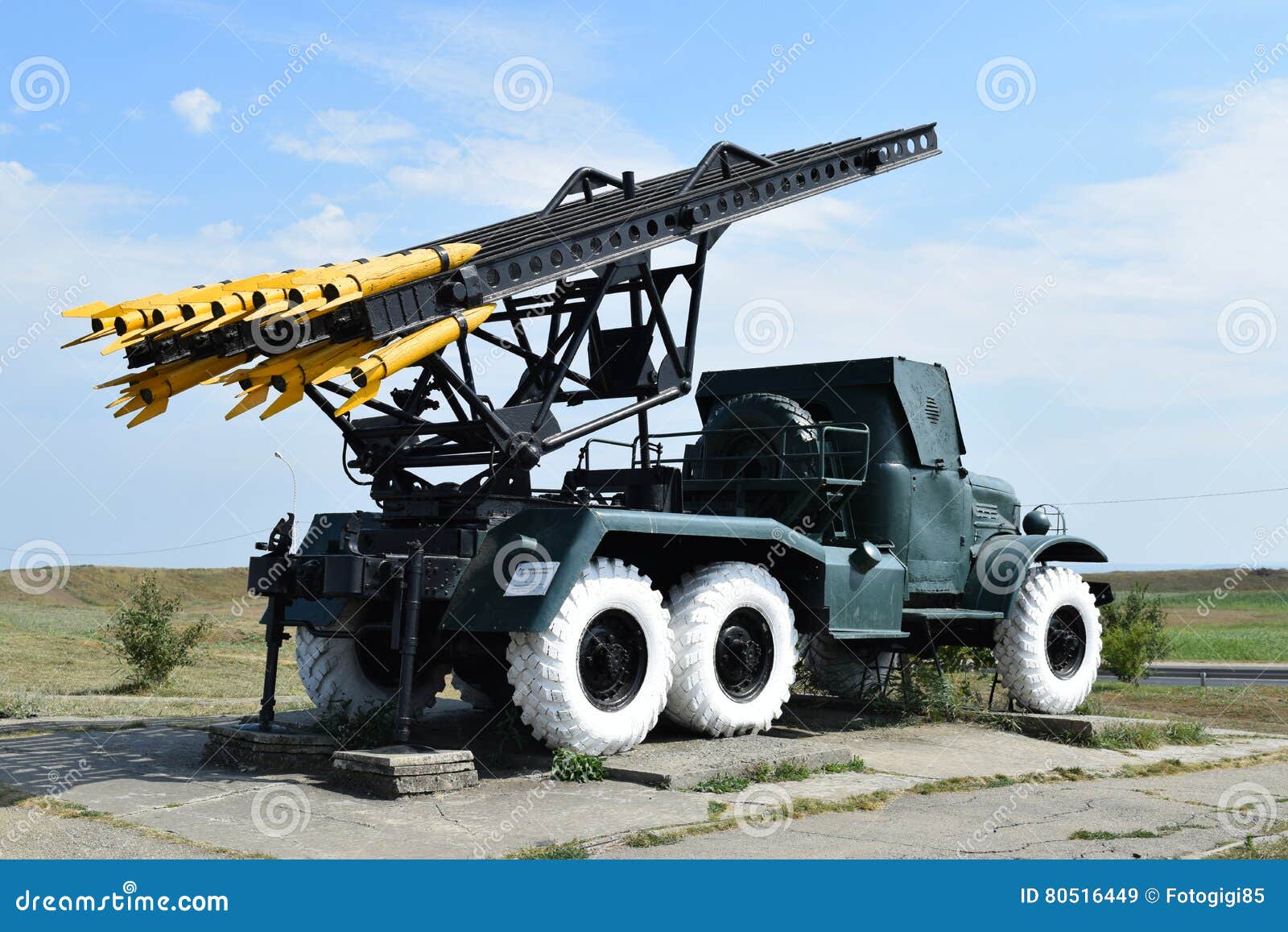 Katyusha Rocket Launchers. Car with Artillery. the War Machine ...