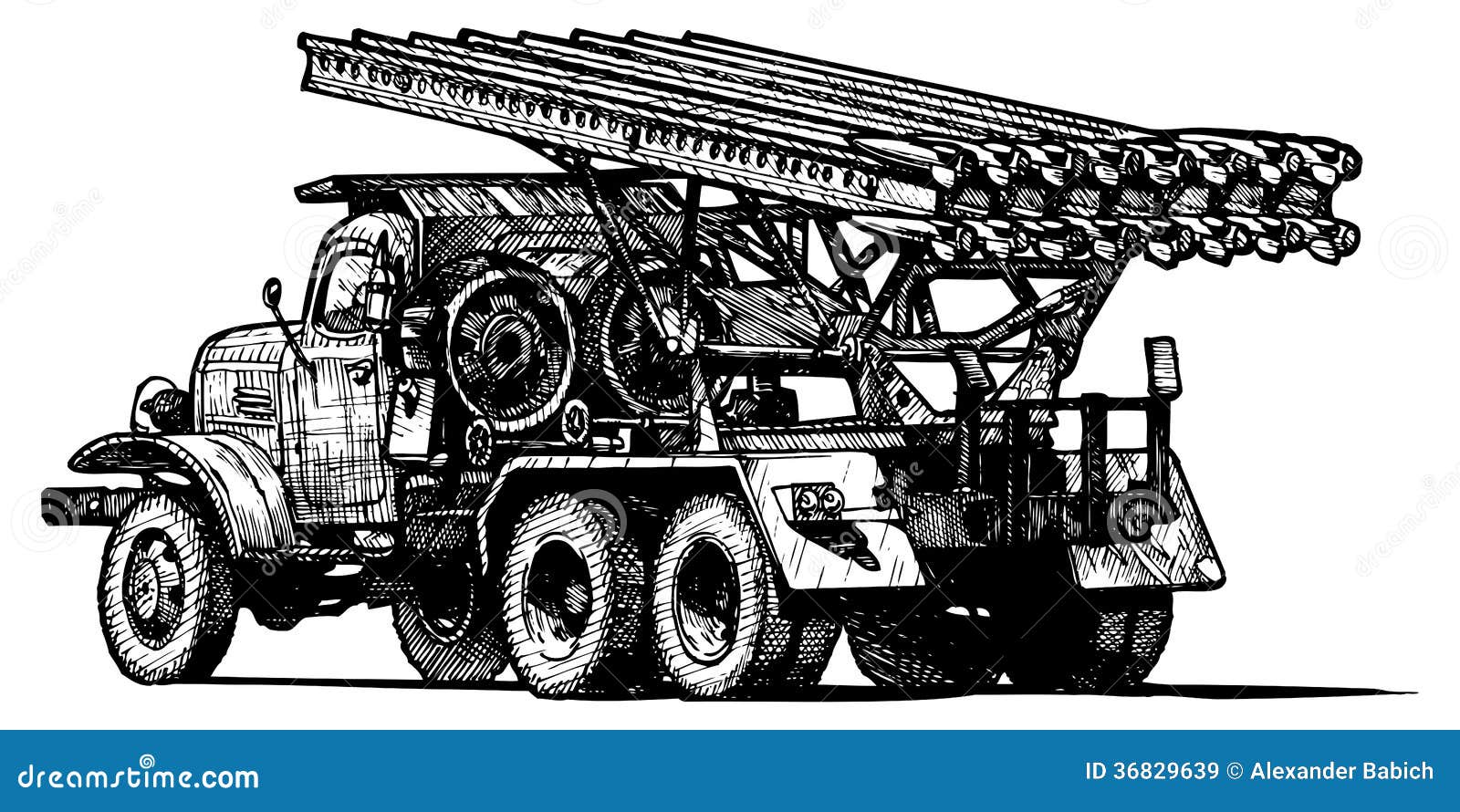 Katyusha stock vector. Illustration of cartoon, stage - 36829639