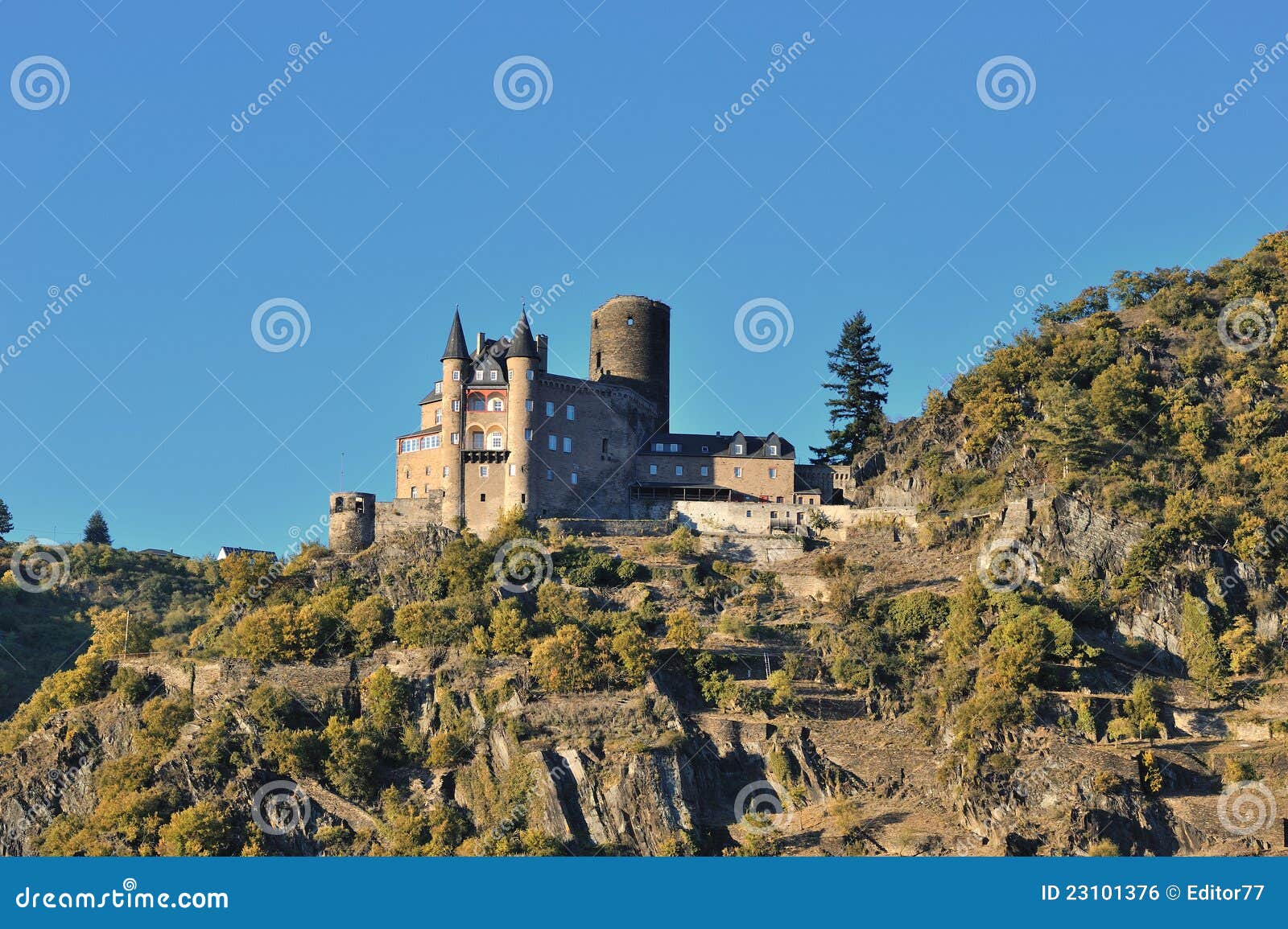 Katz castle in Germany stock photo. Image of outdoor - 23101376