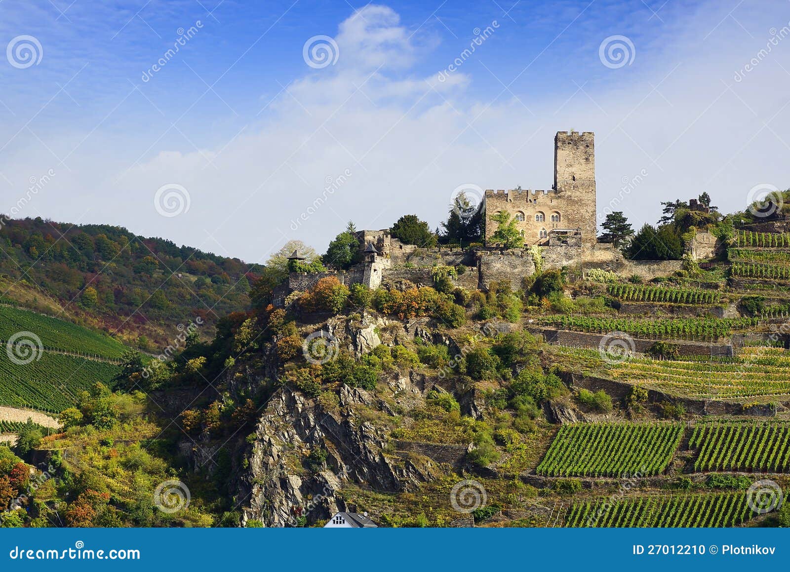Kaub, Germany stock photo. Image of autumn, fortified - 27012210