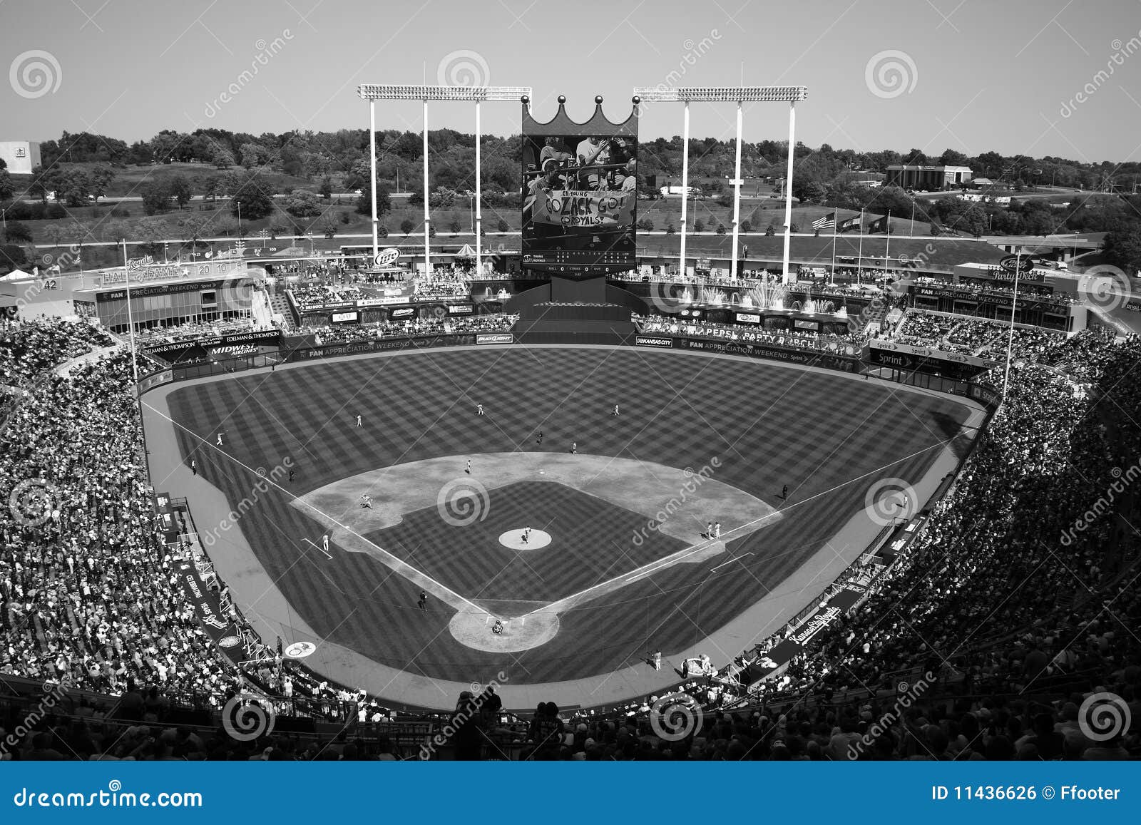 Kauffman Stadium - Kansas City Royals Editorial Photo - Image of ...