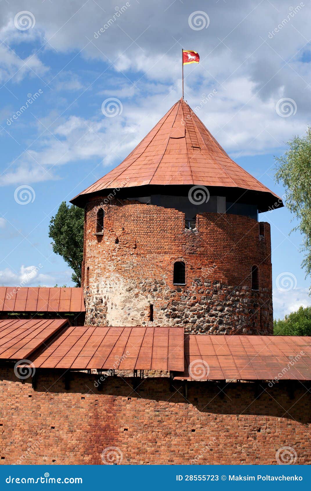 Kaunas Castle stock image. Image of brick, fortress, castle - 28555723