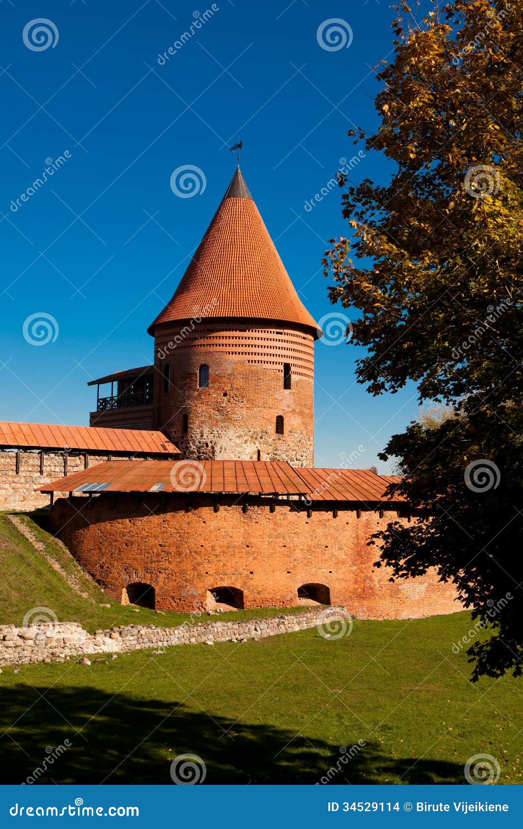 Kaunas Castle stock photo. Image of architecture, fortification - 34529114