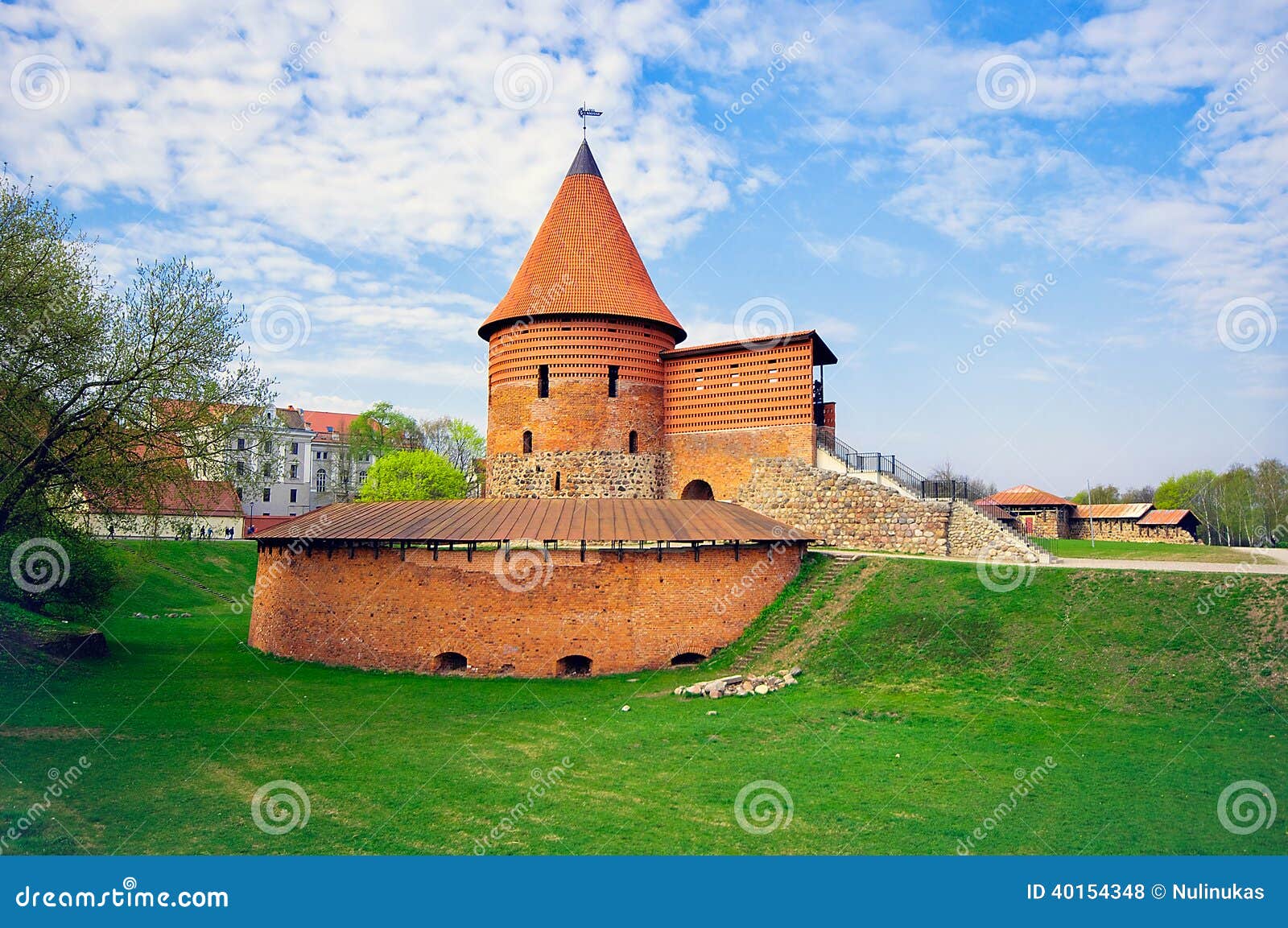 Kaunas Castle, Built during the Mid-14th Century, in the Gothic Stock ...