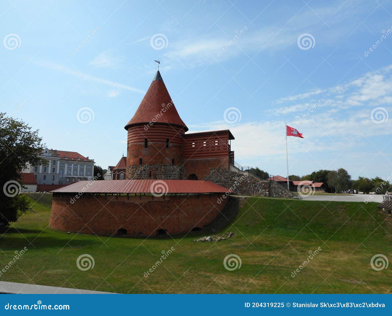 Kaunas castle Kauno pilis stock image. Image of ruins - 204319225