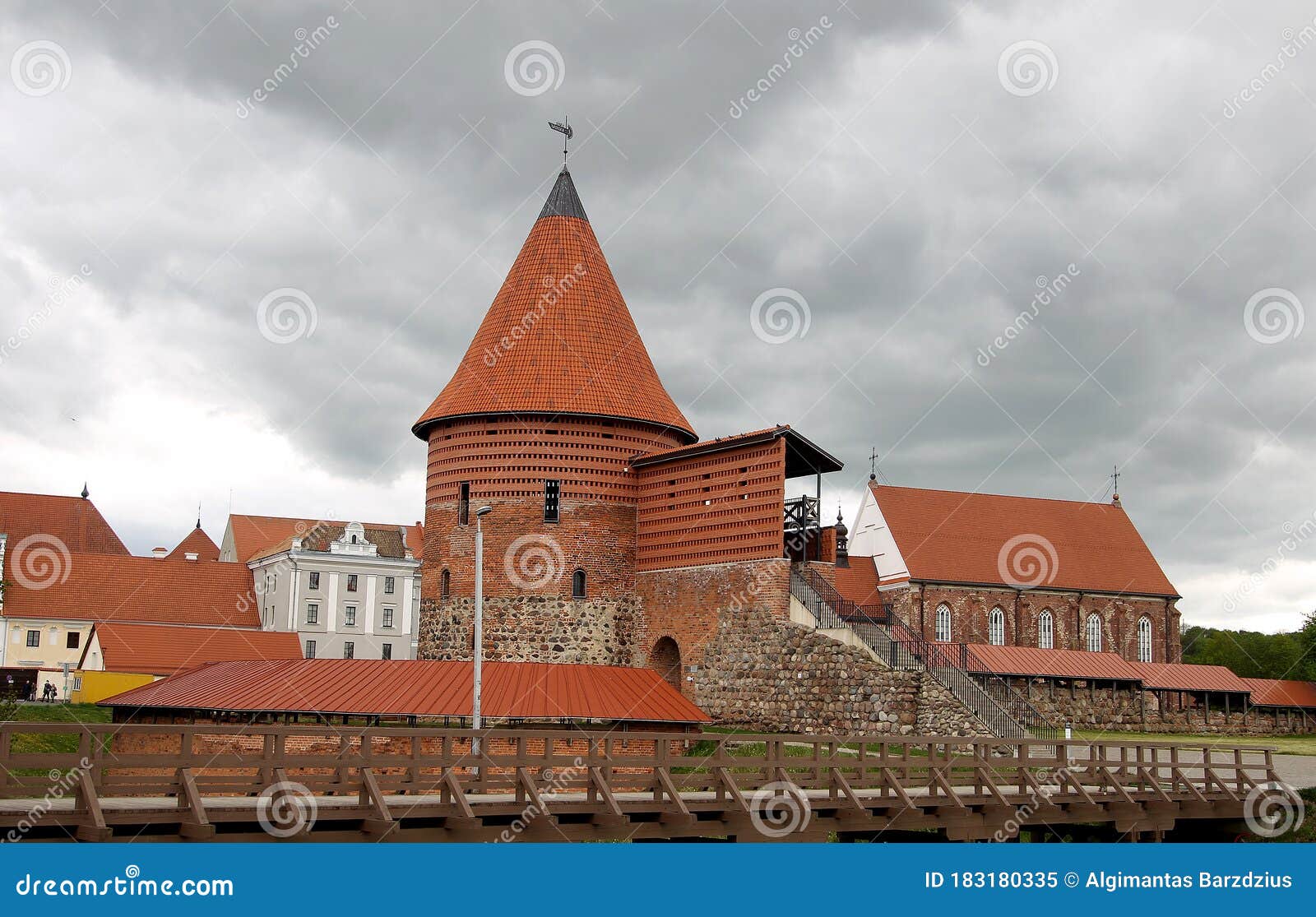 KAUNAS, LITHUANIA. Kaunas Castle, Built during the Mid-14th Century, in ...