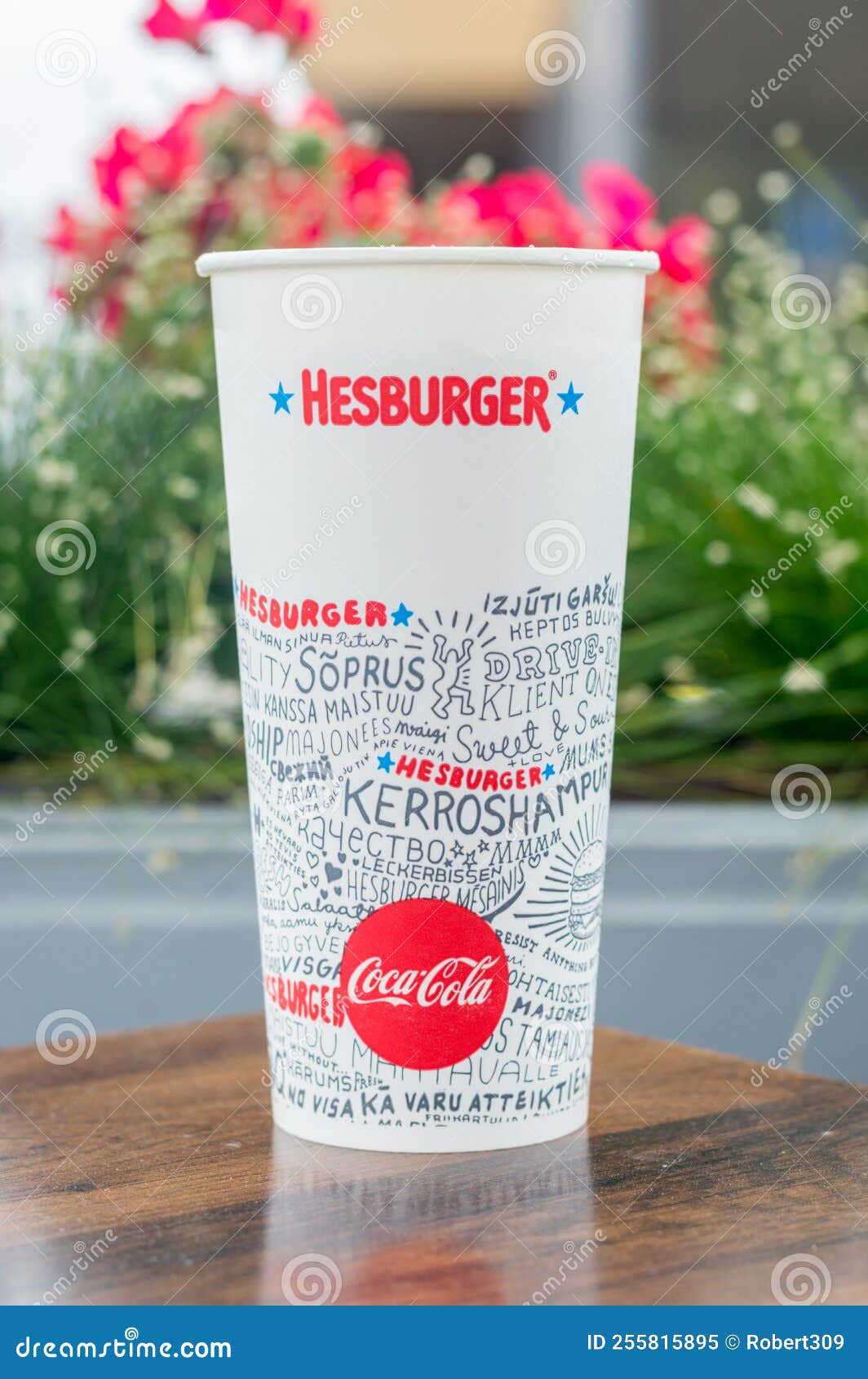 Hesburger Cup with Coca-Cola Logo Editorial Image - Image of fast ...