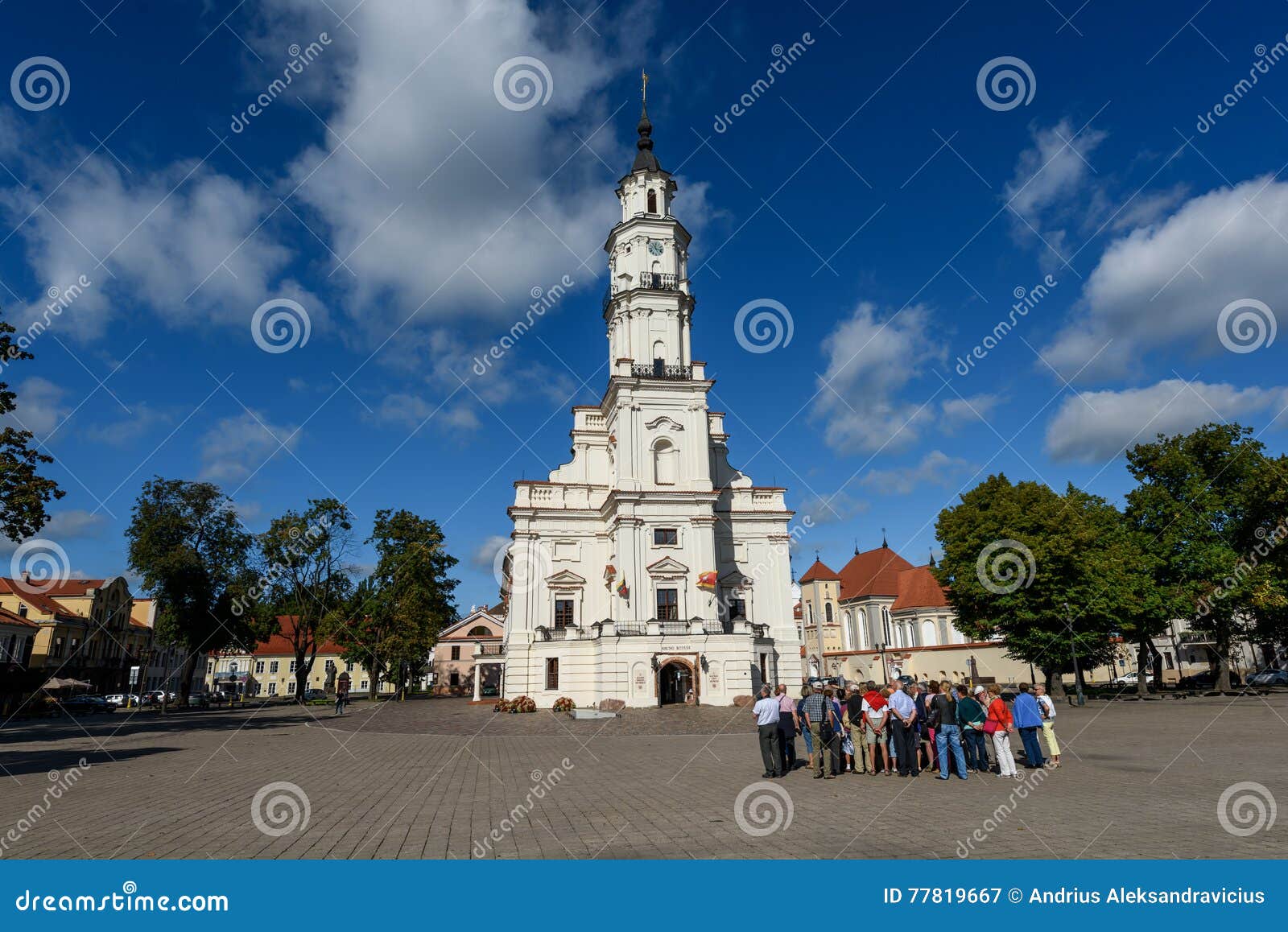 Kaunas Town Hall, Lithuania Editorial Photography - Image of lietuva ...
