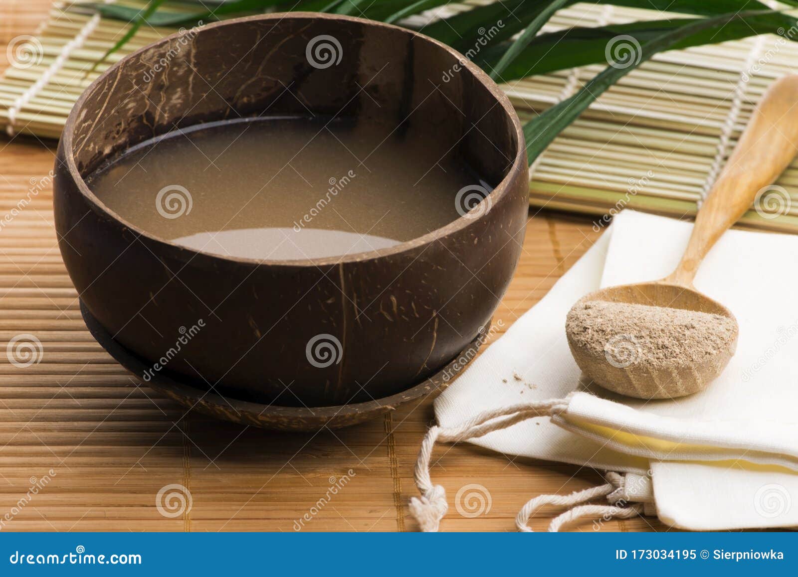 Kava Drink Made from the Roots of the Kava Plant Mixed with Water Stock ...