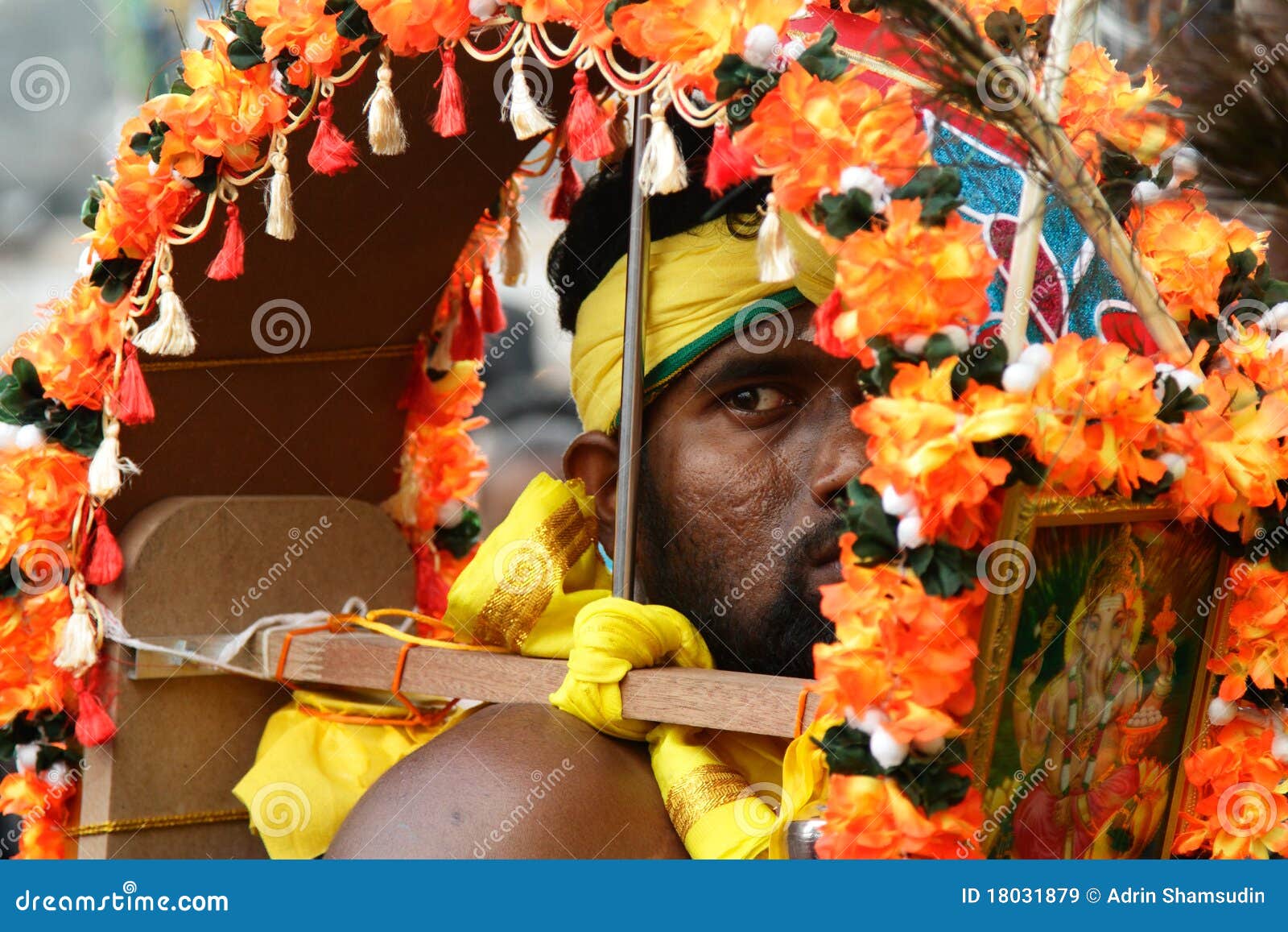 Kavadi carrier editorial stock image. Image of asia, colorful - 18031879