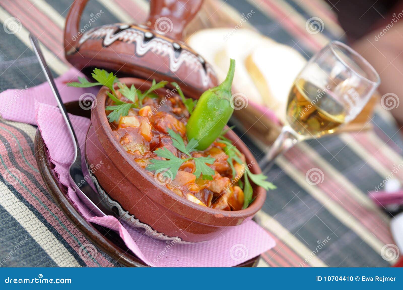 Kavarma stock photo. Image of pottery, food, dish, kavarma - 10704410