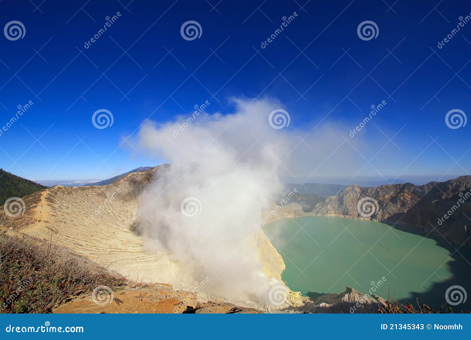 Kawah ijen volcano stock image. Image of park, sulphur - 21345343