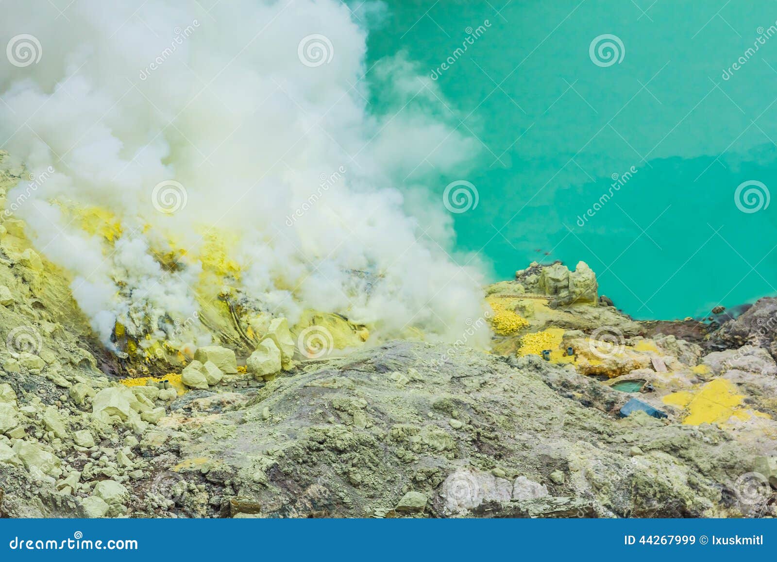 Kawah Ijen Volcano in East Java , Indonesia Stock Image - Image of ...