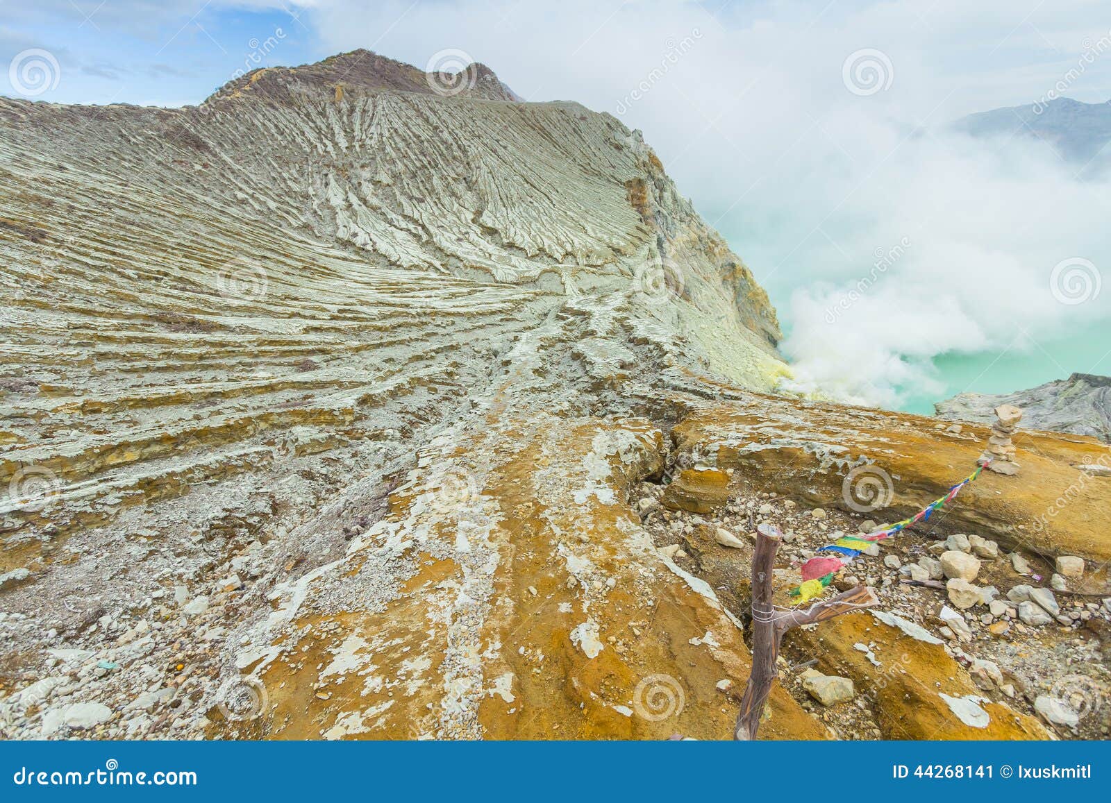Kawah Ijen Volcano in East Java , Indonesia Stock Image - Image of ...
