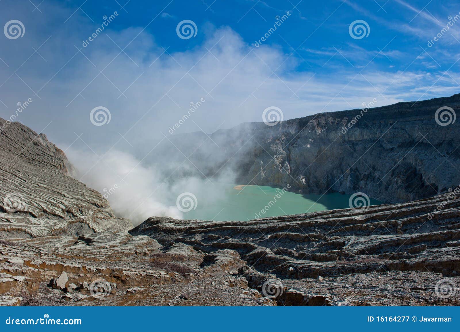 Kawah Ijen Volcano, Java, Indonesia Stock Image - Image of fumarole ...