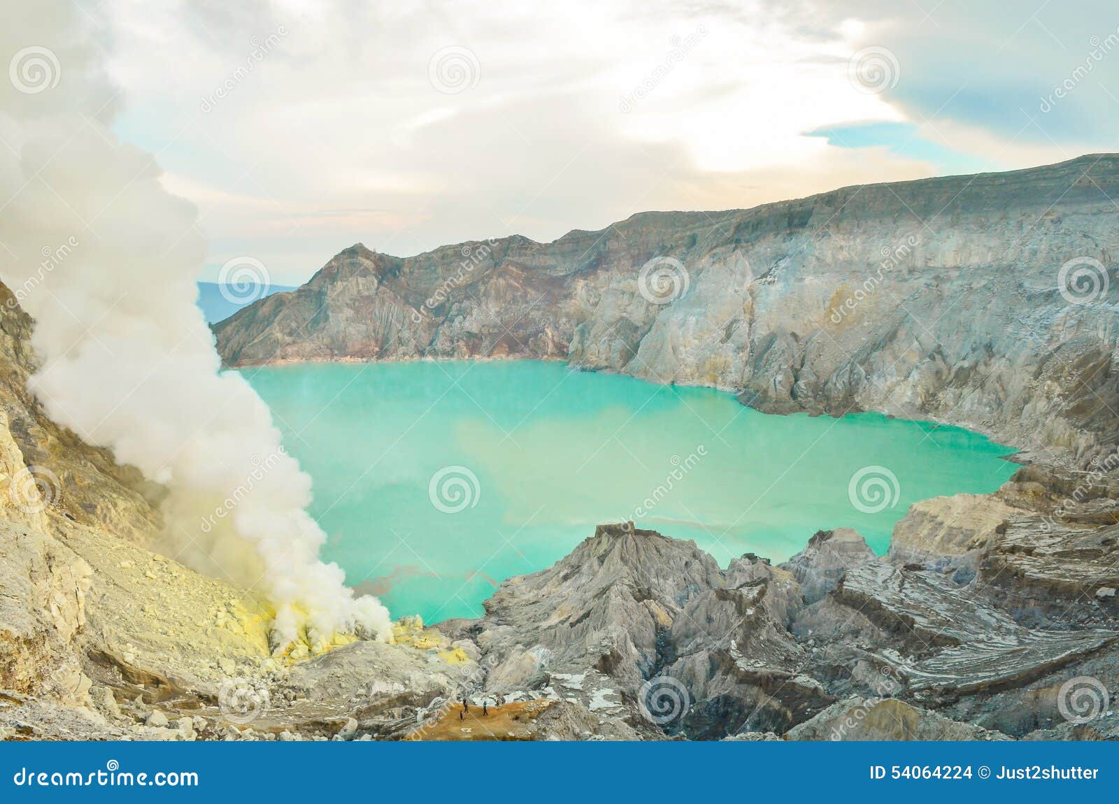 Kawah Ijen Volcano stock photo. Image of environment - 54064224
