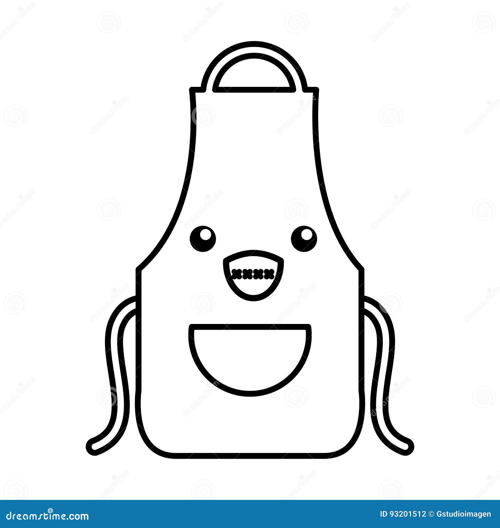 Kawaii Apron Cartoon | CartoonDealer.com #93201057