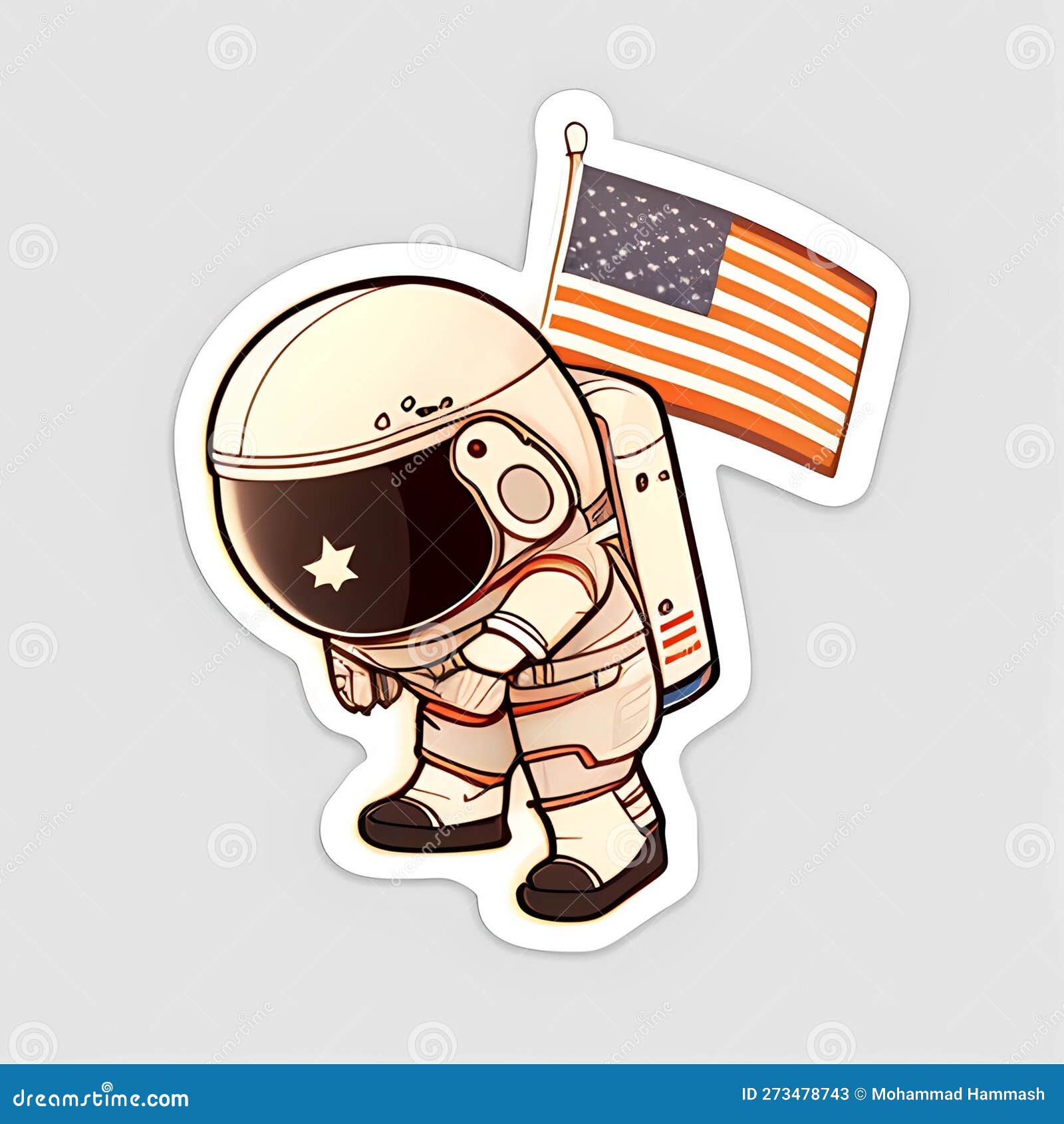 Kawaii Focus Sticker, Made with Generative AI Stock Image - Image of ...