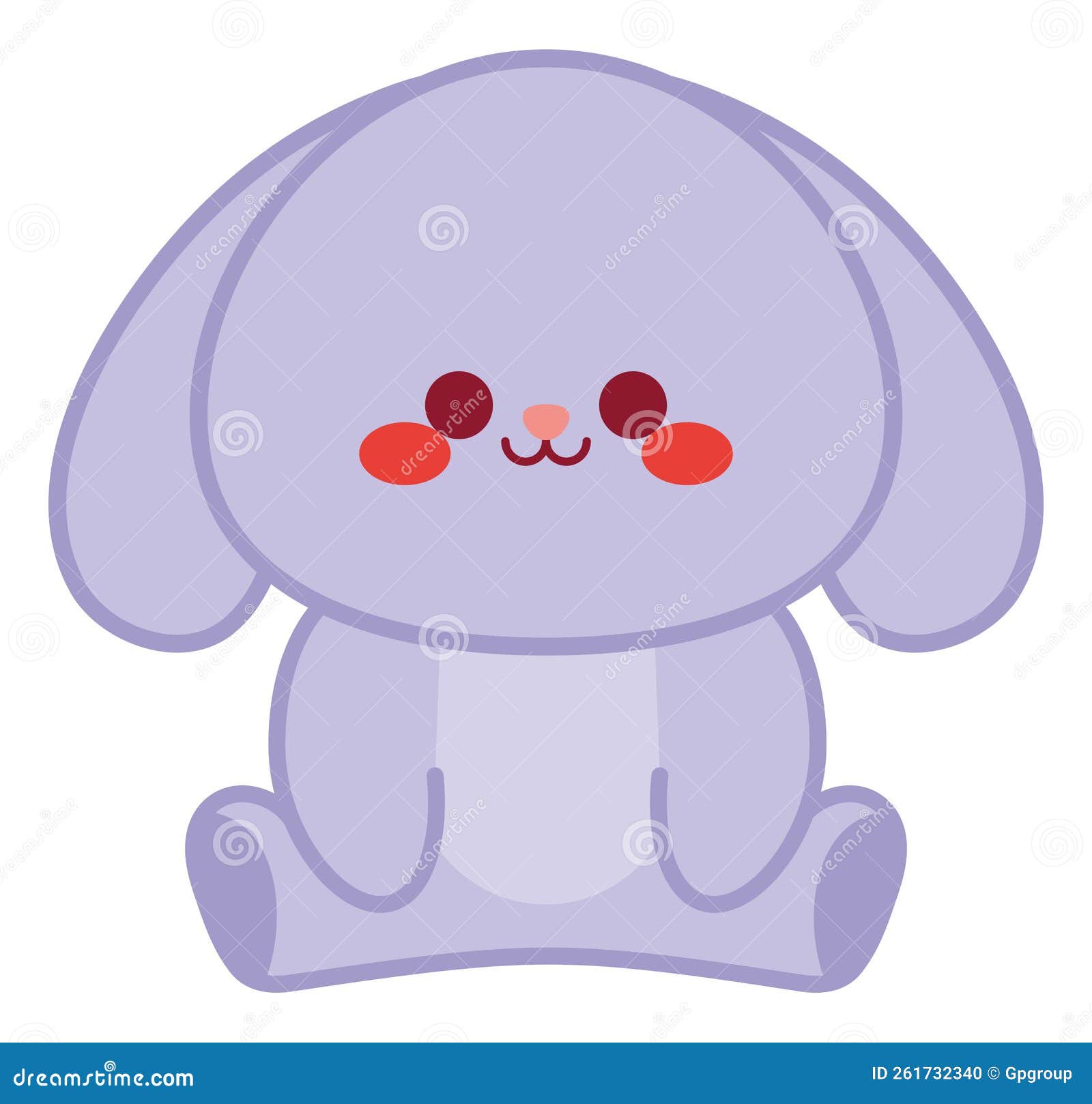 Kawaii rabbit design stock vector. Illustration of rabbit - 261732340