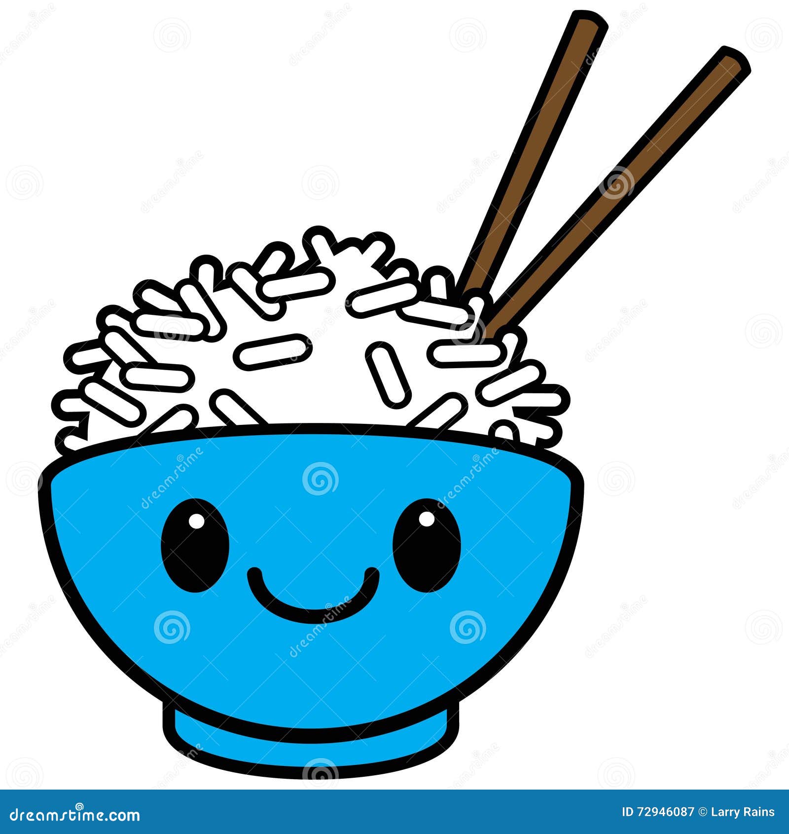 Kawaii Rice Bowl Stock Illustrations – 204 Kawaii Rice Bowl Stock ...