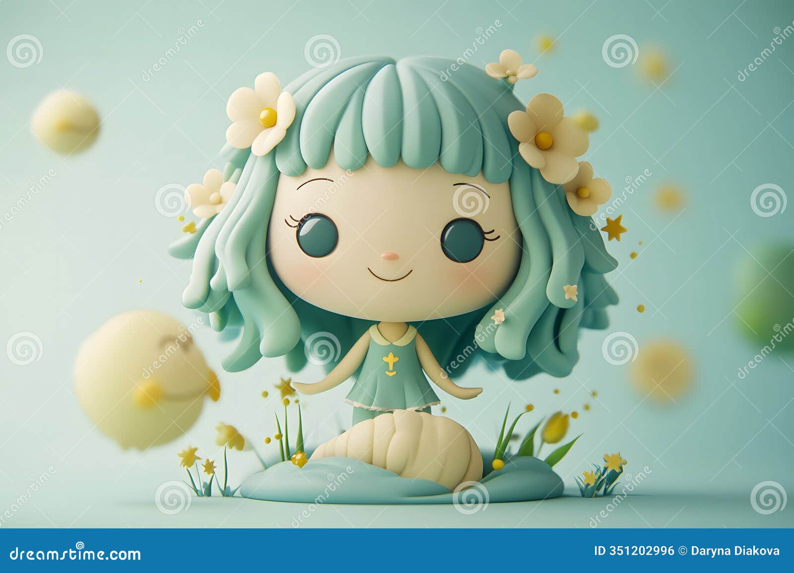 Kawaii Virgo Design: High-Resolution Zodiac Art for Everyone Stock Illustration - Illustration ...