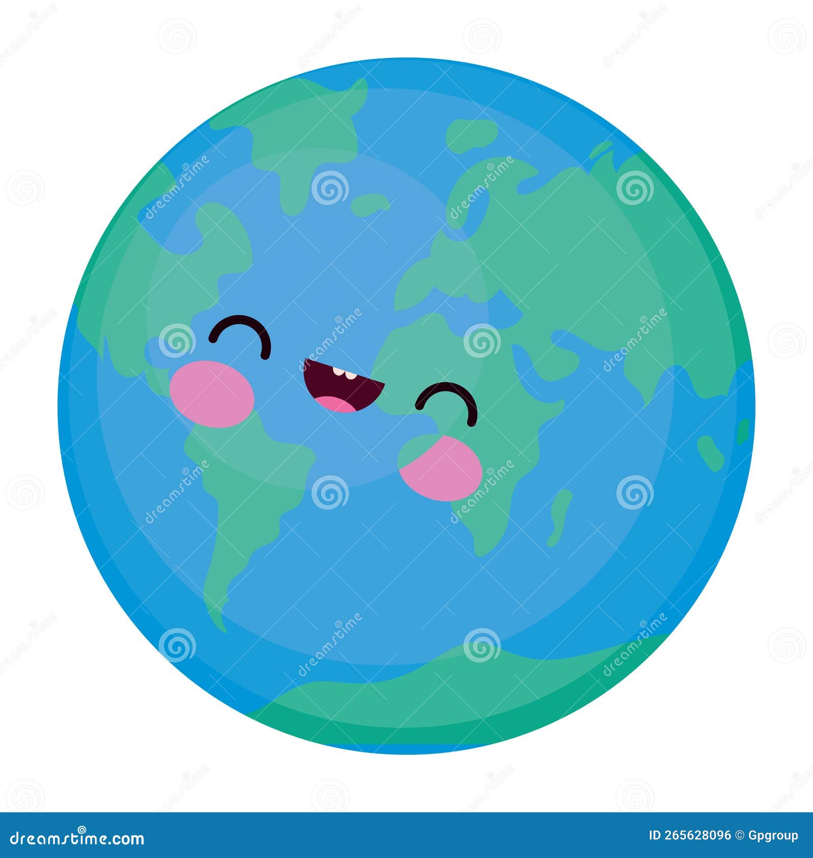 Set Of Kawaii World Spheres Cartoons Vector Design | CartoonDealer.com ...