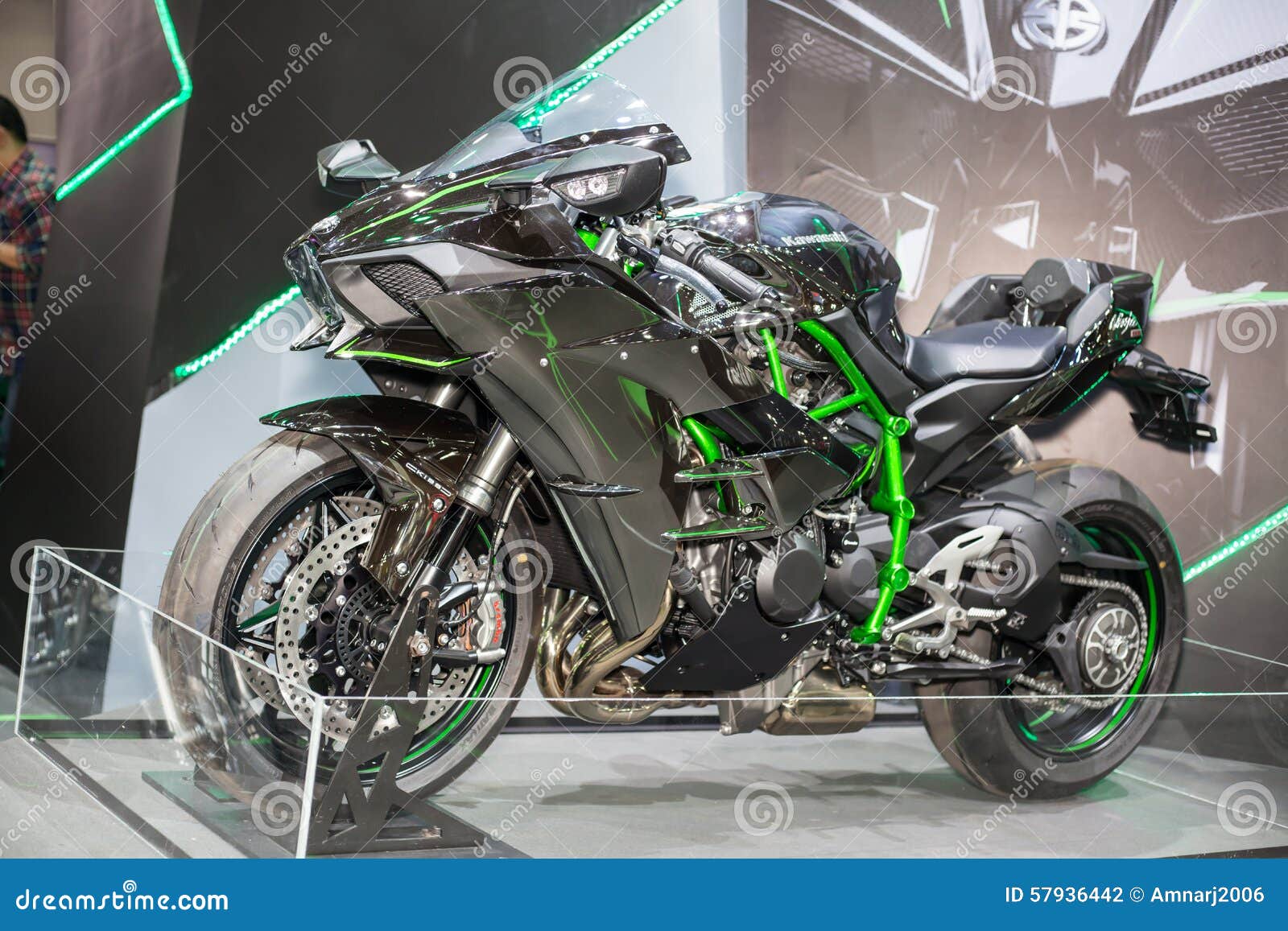 KAWASAKI Ninja H-2 fotografia editoriale. Immagine di velocità - 57936442